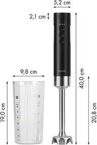 Zwilling 1030457 černá / Ruční mixér / 250 W / 3 rychlosti