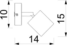 Nástěnné bodové svítidlo DEMIA 1xGU10/8W/230V béžová