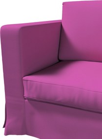 Potah na pohovku IKEA  Karlanda 3-místná nerozkládací, dlouhý barva růžová látka pletený vzor