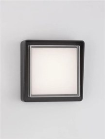 NV 9492550 Venkovní nástěnné svítidlo CAPE antracitový hliník matný akryl a čiré sklo LED 10W 3000K 220-240V 112st. IP65 - NOVA LUCE