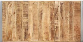 Jídelní stůl 180 x 90 x 75 cm masivní hrubé mangovníkové dřevo 321564