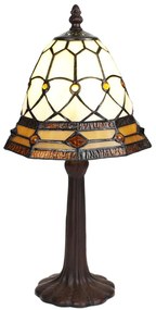 Stolní lampa Tiffany Juliana - Ø 21x39 cm E14/max 1x25W