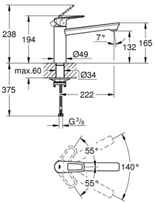 GROHE 31706000 - Dřezová baterie BAULOOP lesklý chrom