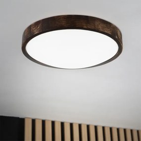 Brilagi - LED Stropní svítidlo CARVALHO SLIM SMOKEY LED/36W/230V dub pr. 37,5 cm