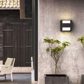 Philips Arbour UltraEfficient venkovní nástěnné LED svítidlo 2x3,8W 2700K, antracitová