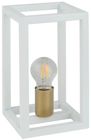 Sigma Stolní lampa VIGO 1xE27/60W/230V bílá/zlatá SI0176