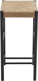 Černá/v přírodní barvě barová stolička z bukového dřeva (výška sedáku 72 cm) Bandar – Premier Housewares