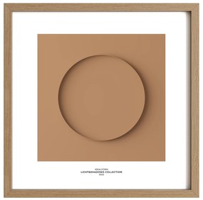 Idealform Poster no. 2 Circle shadow Barva: Terracotta, S textem: S textem