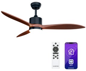 Klarstein Stropní ventilátor SkyBreeze Smart, Vnitřní i venkovní použití, Chytré ovládání, IP44, 40 dB
