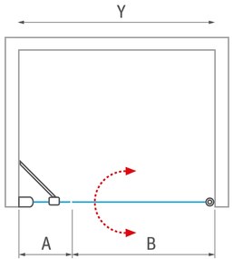 Roth Univerzální boční panel CI FXO pro kombinaci se sprchovými dveřmi Varianta: šířka: 33 cm, orientace: Uni - (CI FXO/330 - CI FXO 033200 NPE), Barva profilů a typ výplně: profily: černá (elox), výplň: transparent