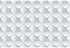 DIMEX | Samolepicí vliesová fototapeta na zeď 3D umělecká zeď MA-5-0297 | 375 x 250 cm | bílá, šedá
