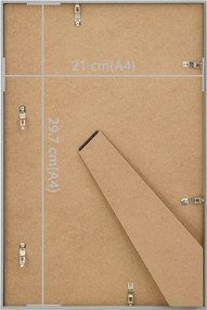 vidaXL Fotorámečky koláž 3 ks na stůl 21x29,7 cm MDF [332172] Barva: Bílá