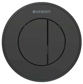 Geberit - Oddálené ovládání splachování typ 10, 2-činné, černá 116.055.DW.1