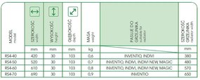 Instalprojekt Věšák na koupelnový radiátor RS4 Barva radiátoru - Bílá, Rozměr A - 61 cm - RDORS46035