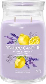 Yankee Candle vonná svíčka Signature ve skle velká Lemon Lavender  567 g