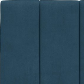 Postel s matrací Hanko modrá 100 x 200 cm samet 3208584