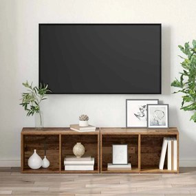 Sestava TV skříněk 2 ks Staré dřevo Kompozitní dřevo 3393519