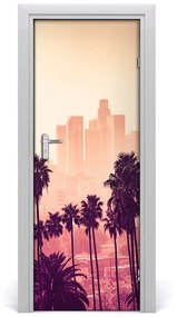 Fototapeta samolepící dveře Los Angeles město 75x205 cm