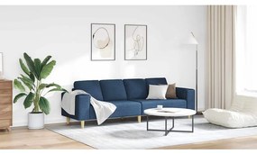 Pohovka do obývacího pokoje Modrá 250 x 77 x 76 cm Polyester 3335088