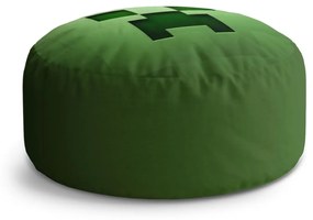Sablio Taburet Circle Green Blocks: 38x48 cm