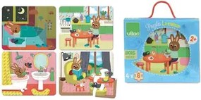 Vilac Dřevěné puzzle Dům / od 2 let