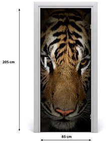 Samolepící fototapeta na dveře Tygr 85x205 cm