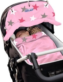 Dooky deka Blanket Baby Pink / Pink Stars