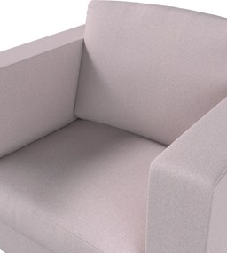 Potah na křesko IKEA Karlanda, krátký barva růžová látka pletený vzor