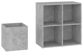 Botník do předsíně betonově šedý 105 x 35,5 x 70 cm dřevotříska - Default Title