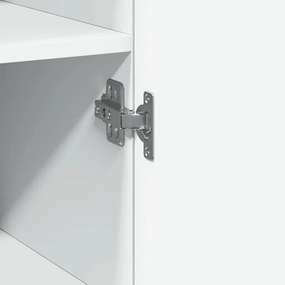 Skříň highboard bílá 45 x 42,5 x 185 cm kompozitní dřevo 3281406
