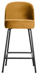 Barová židle vogue velvet hořčicová 64 cm MUZZA