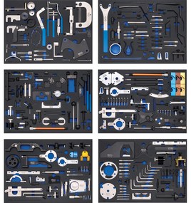 BGS 6076, Dílenský vozík | 7 zásuvek | soupravy nářadí k nastavení motoru