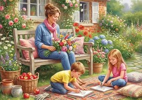 TREFL Puzzle Premium Plus Den matek / 1000 dílků / 68 x 48 cm / Děti a