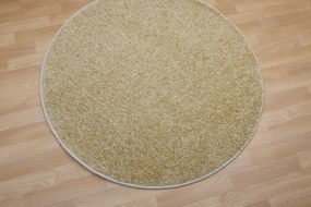 Vopi, AKCE: 160x160 (průměr) kruh cm Kusový koberec Color shaggy béžový kruh, béžová, ložnice