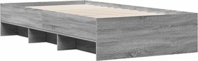 Rám postele šedý sonoma 75 x 190 cm kompozitní dřevo 3295714