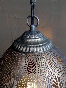 Bronzový antik kovový lustr s listy Vire - 47*59 cm/ E27/ 40W