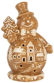 Perníková dekorace sněhulák Gingerbread Cott - 11*8*16 cm