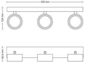 Philips - LED Bodové svítidlo BRACIA 3xLED/5,5W/230V bílá