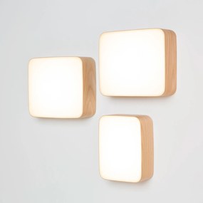 Stropní / nástěnná lampa Cube, více variant - TUNTO Model: přírodní dub, vel. XL