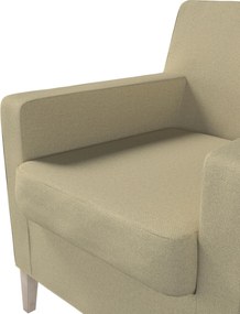 Potah na křeslo IKEA Karlstad barva zelená látka pletený vzor