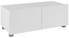Obývací stěna CALABRINI c | 200 cm | 5 dílů Q | černá lesk/bílá lesk