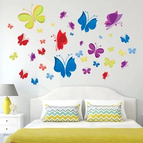 Živá Zeď Samolepka na zeď Hejno motýlů