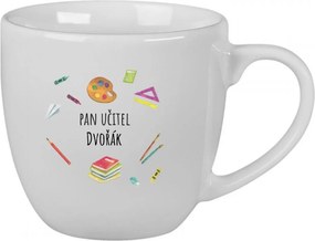 Personalizovaný keramický hrníček 400 ml pro paní učitelku/pana učitele (pomůcky)