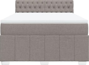 Box spring postel s matrací taupe 140x190 cm textil 3289374