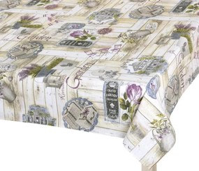 Bellatex Ubrus EMA Zahrada lila rozměr 100x100 cm