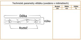 In-Design Věšák Rio černý velký