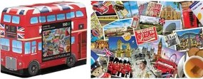 EUROGRAPHICS Puzzle v plechové krabičce Londýnský autobus / 550 dílků
