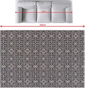 Koberec Modern Ethno sand/antracite 200x290 cm