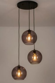 Závěsné designové skleněné svítidlo do obýváku Prisma Trio Centauro