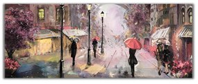 Malvis ® Obraz - Pařížská ulice Velikost: obdélník - 180x80 cm